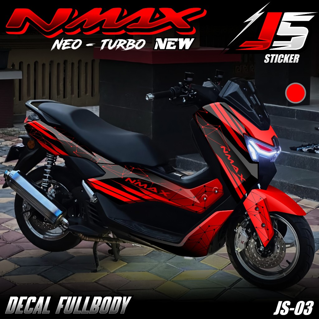Jual (COD) Decal Stiker Skotlet Variasi Motor Yamaha Nmax TURBO NEO S ...