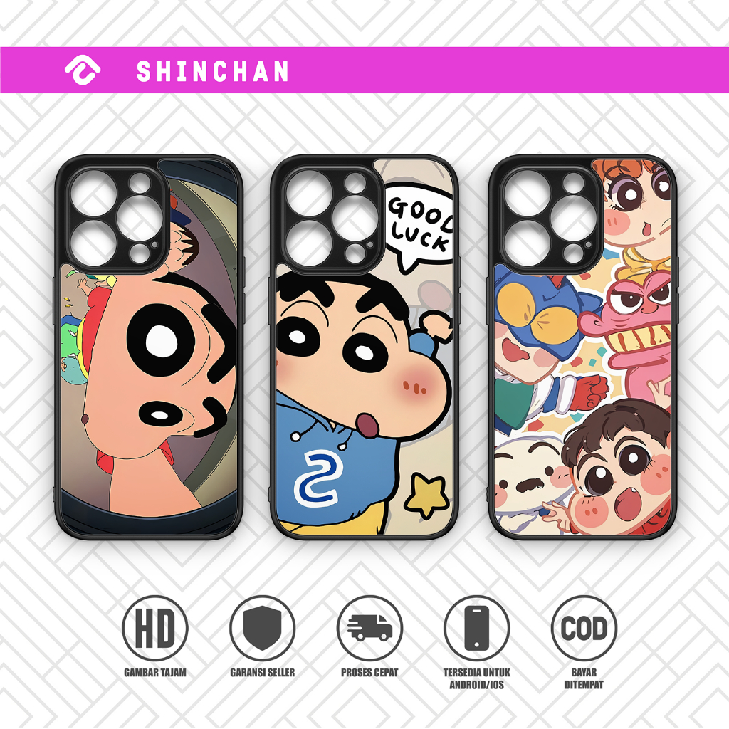 Jual Casing Premium Glasscase Shinchan Part 1 Semua Tipe Handphone ...