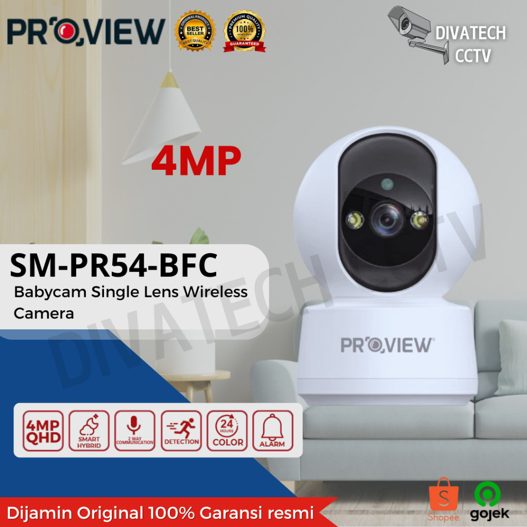 Jual PROVIEW SM-PR54-BFC 4MP Smart Indoor PTZ Wi-Fi IP Audio Camera ...