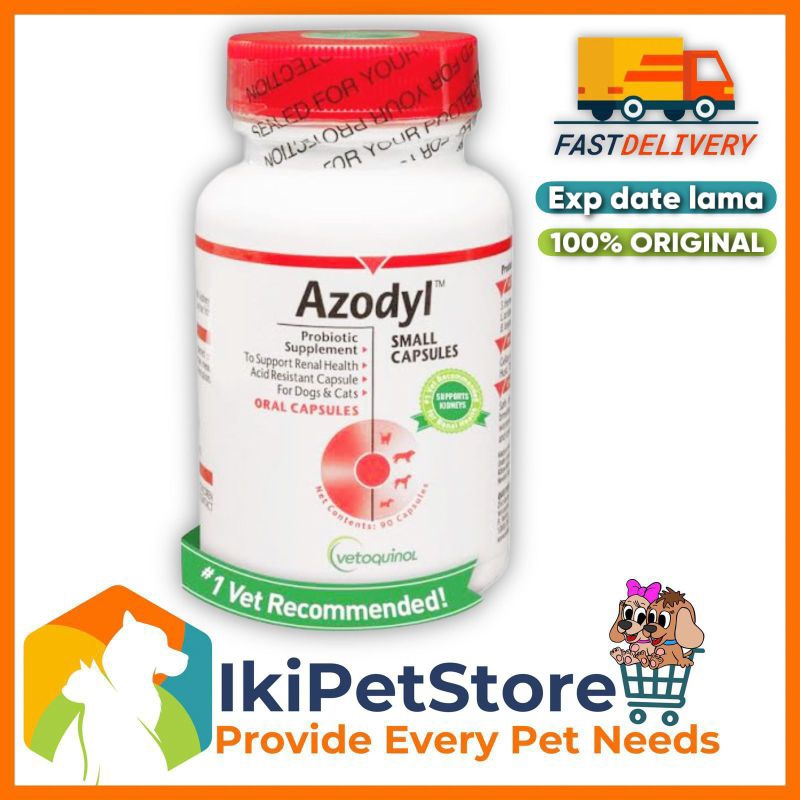 Jual Azodyl Probiotik Ginjal Kucing dan Anjing Original Per capsul ...