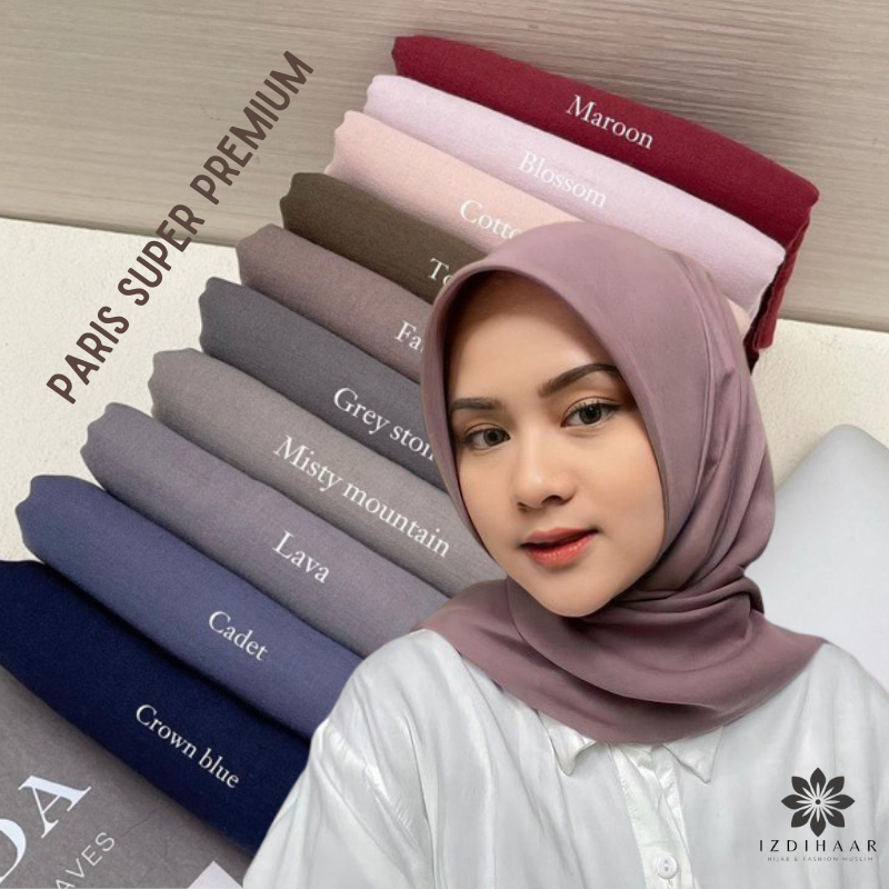 Jual Paris Premium Segi Empat Daily Hijab Voal Segiempat Paris Premium Jilbab Paris Premium ...