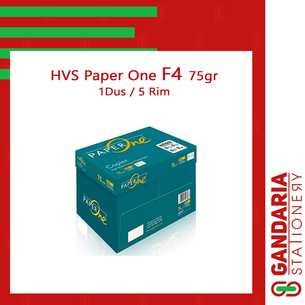 Jual Paper One Kertas Hvs F4 75 gram - 1 Dus isi 5 Rim. | Shopee Indonesia