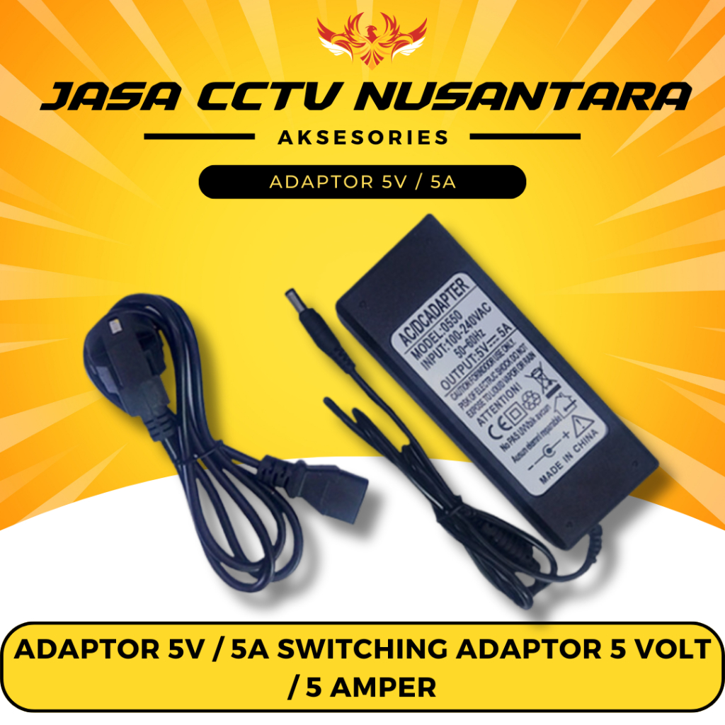 Jual ADAPTOR 5V / 5A || SWITCHING ADAPTOR 5 VOLT / 5 AMPER | Shopee ...