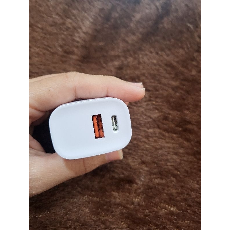 Jual Adapter olike 20W Charger Dual Port USB + Type C | Shopee Indonesia