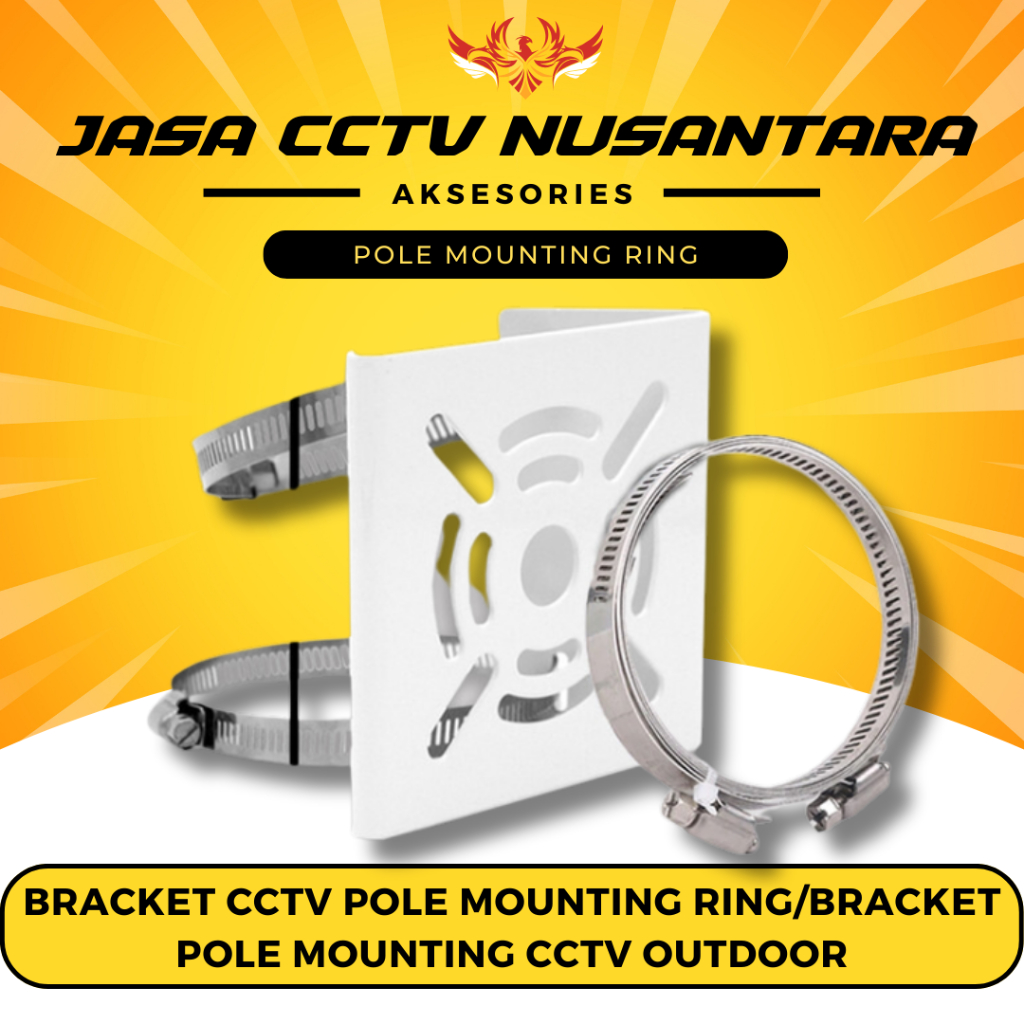 Jual Bracket CCTV Pole Mounting Ring/Bracket Pole Mounting CCTV Outdoor ...