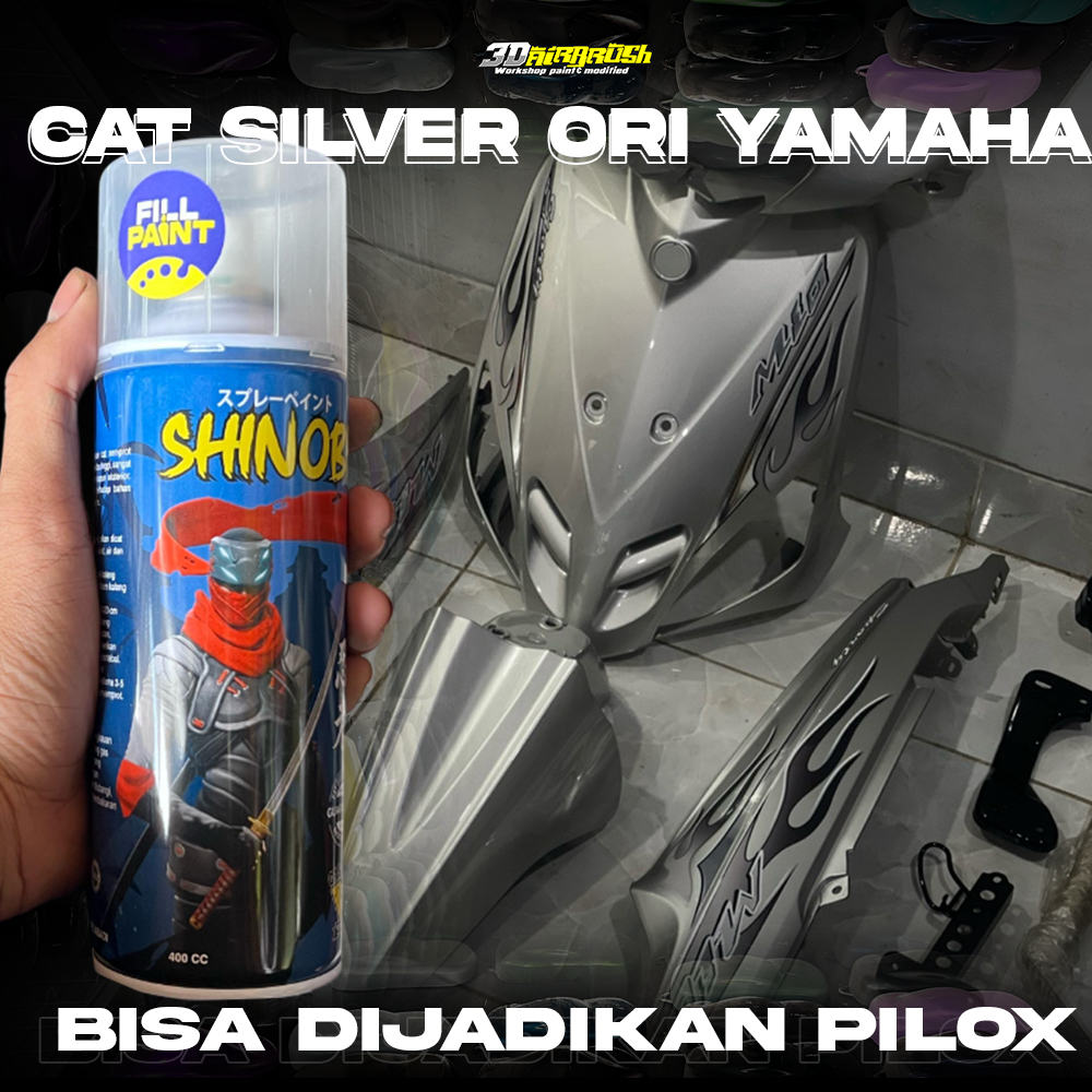 Jual (BISA DIJADIKAN PILOX) CAT SIlVER ORIGINAL YAMAHA | Shopee Indonesia
