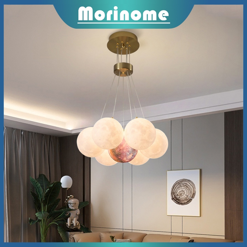 Jual Lampu Hias Gantung Minimalis Modern Kamar 7 head Lampu Gantung 3D ...