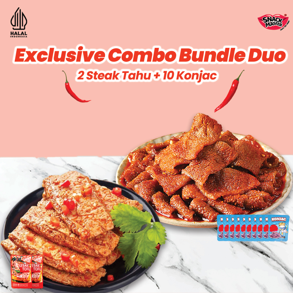 Jual SNACK MASTER MART - [BUNDLE DUO HALAL SNACK] 365Spices Snacks Bundle 2 Steak Tahu + 10 ...