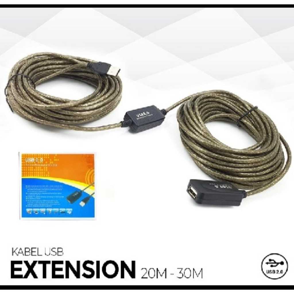 Jual Kabel Penyambung USB 2.0 Extension 20M Male To Female HIGH QUALITY ...