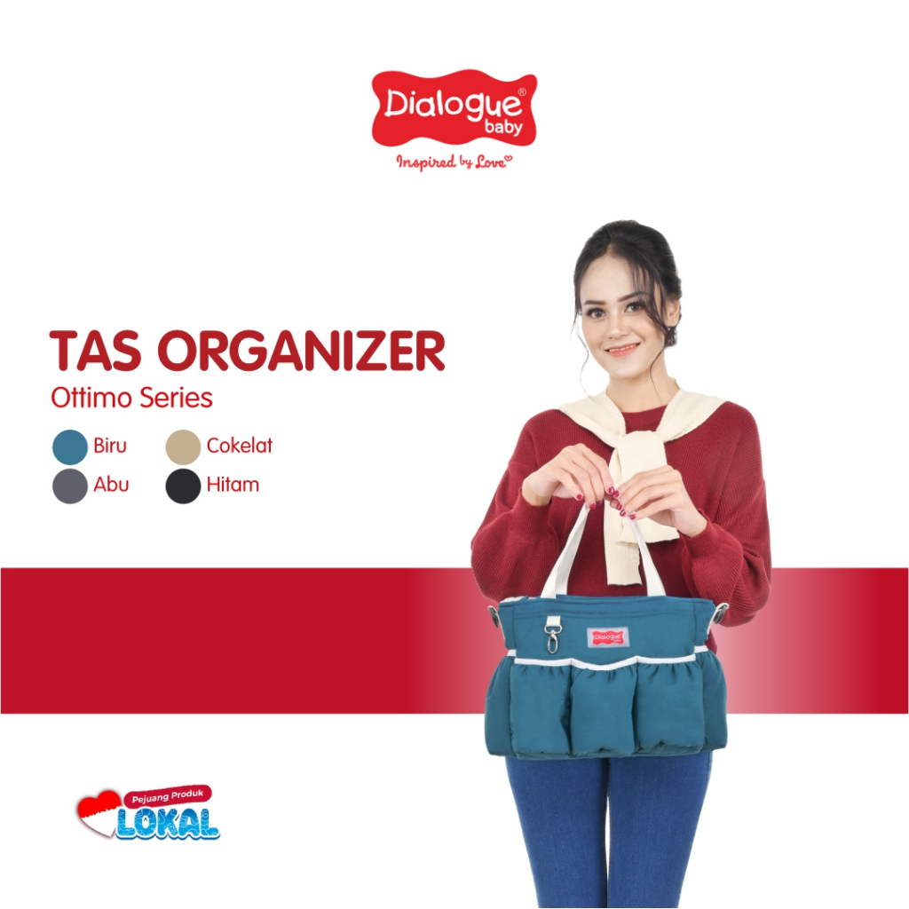 Jual Dialogue Baby Tas Organizer Diaper Bag 3 In 1 Ottimo Series ...