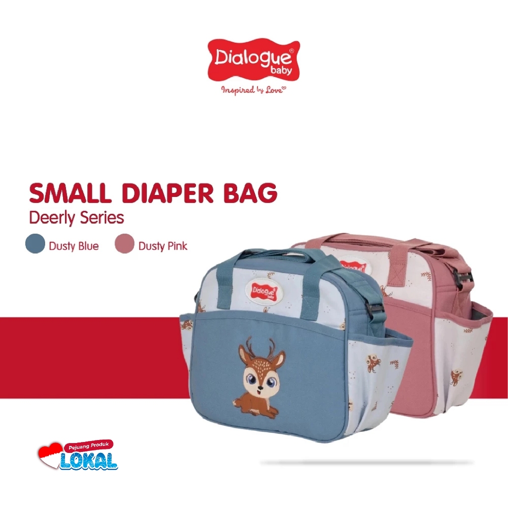 Jual Dialogue Baby Tas Perlengkapan Bayi Kecil Diapers Bag 2 In 1 ...