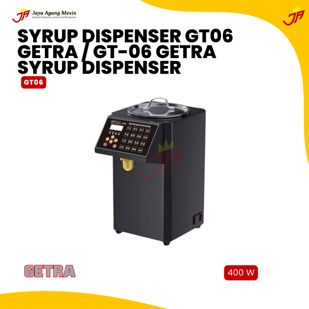 Jual GETRA Syrup Dispenser GT06 / GT-06 Syrup Dispenser | Shopee Indonesia