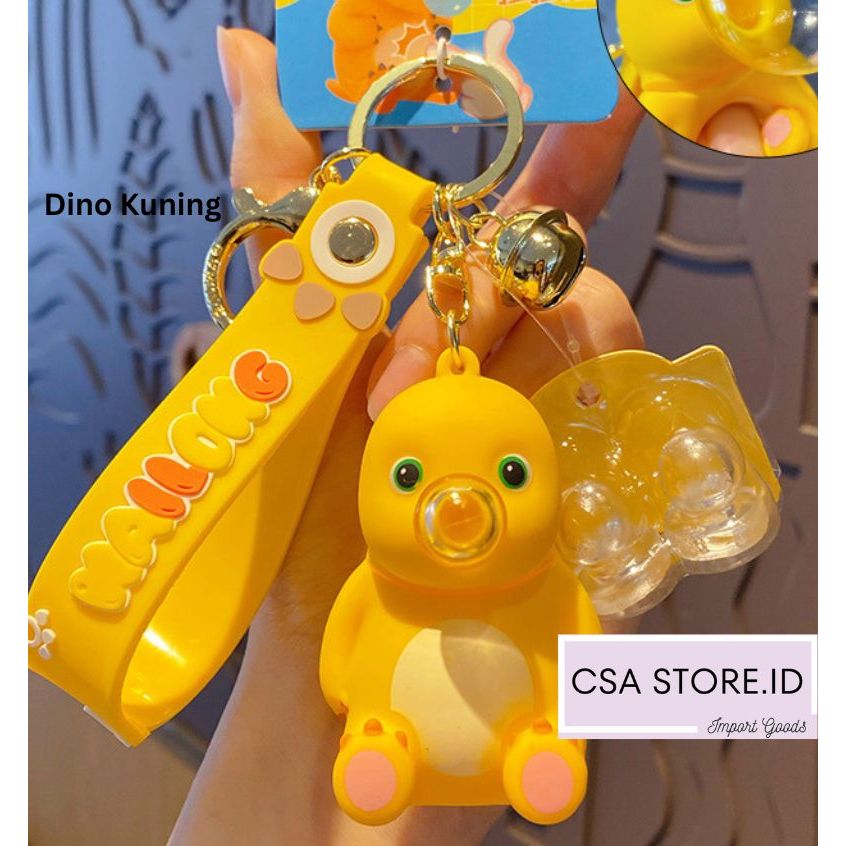 Jual Gantungan Kunci Dino Kuning Nailong Bubble Keychain Nailong Meniup ...