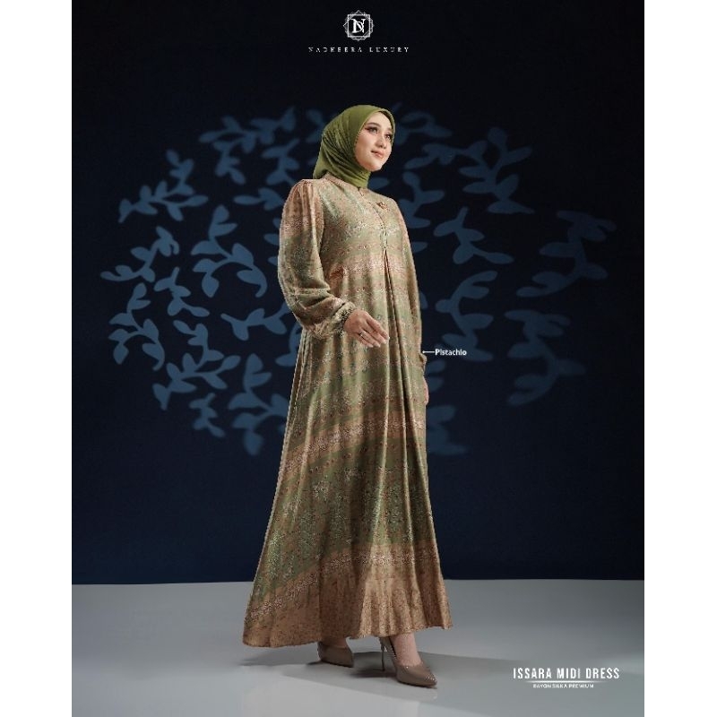Jual NADHEERA LUXURY ISSARA MIDI DRESS ORI!! | Shopee Indonesia