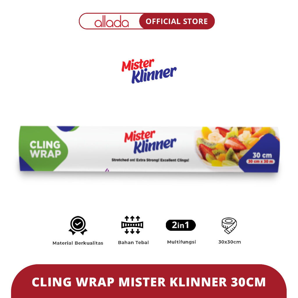 Jual Mister Klinner Cling Wrap Refill 30 cm | Shopee Indonesia