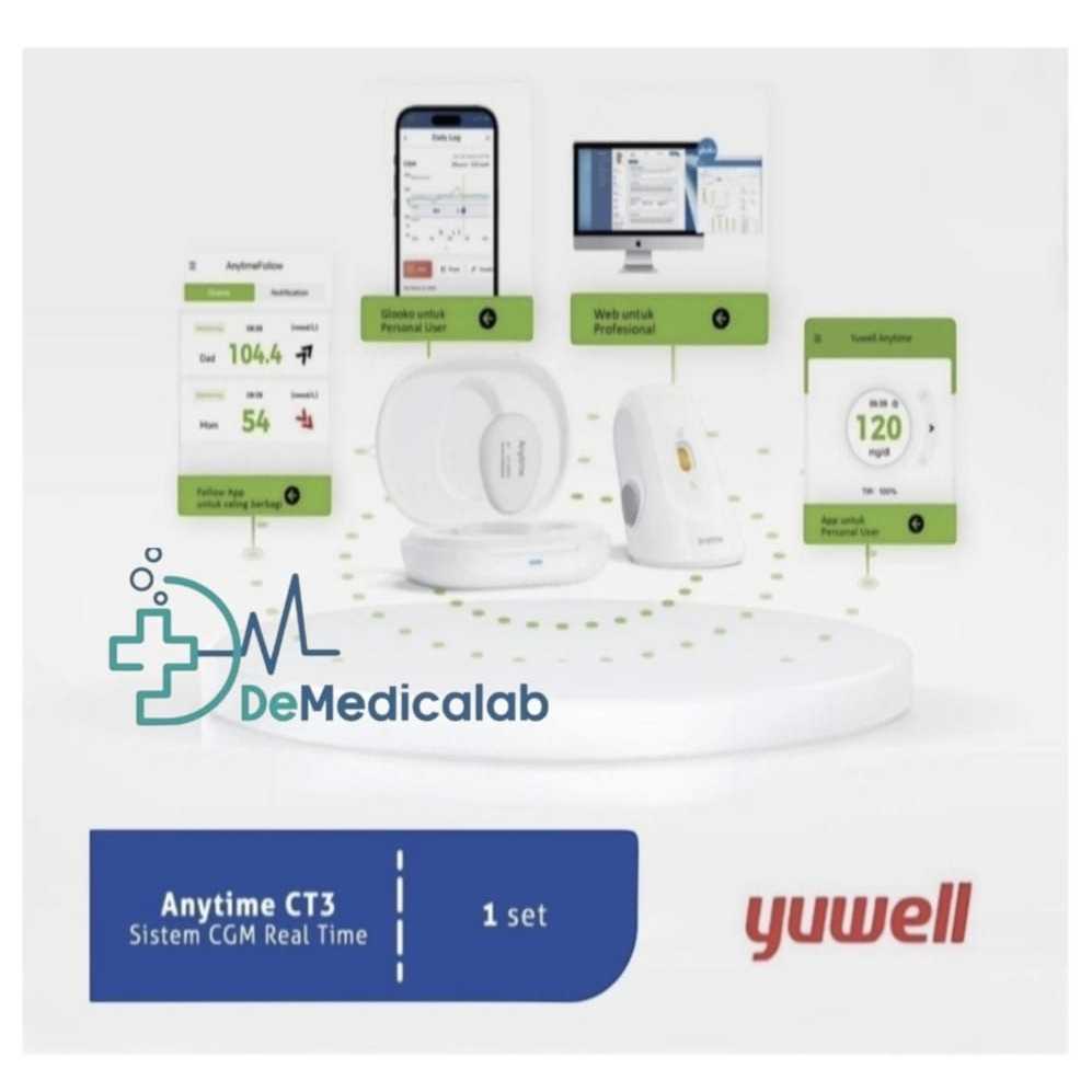 Jual Yuwell Anytime CT3 Continuous Glucose Monitoring System Alat Cek ...