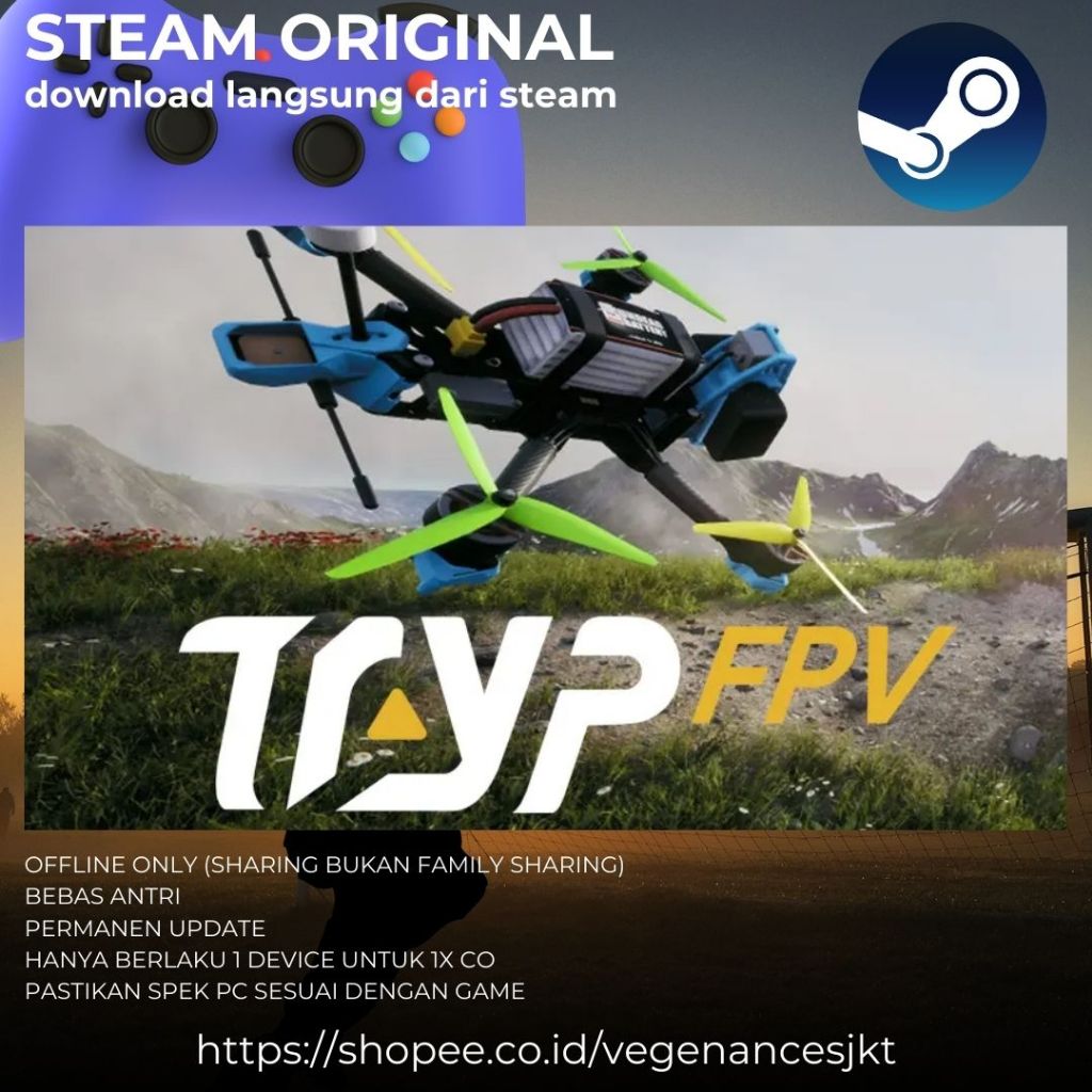 Jual TRYP FPV : The Drone Racer Simulator PC + Mac Game Sharing ...