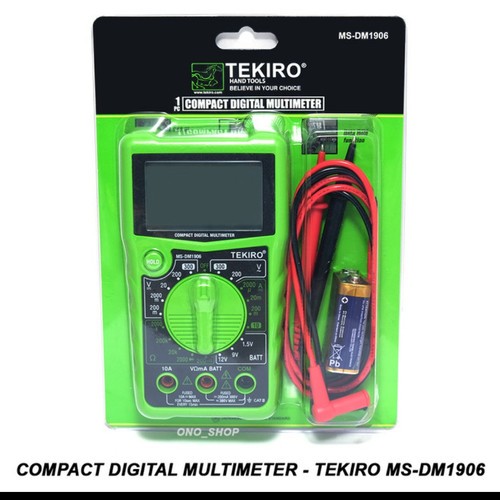 Jual COMPACT DIGITAL MULTIMETER TEKIRO MS-DM1906 – AKURAT & HANDAL MS-DM1906 | Shopee Indonesia