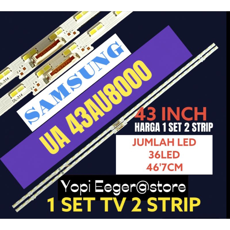 Jual BACKLIGHT TV LED SAMSUNG 43 INCH UA-AU8000 BACKLIGHT TV LED 43 INCH | Shopee Indonesia