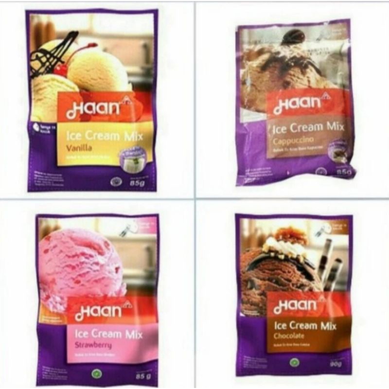 Jual Haan Ice Cream Bubuk Tepung Es Krim 90g | Shopee Indonesia