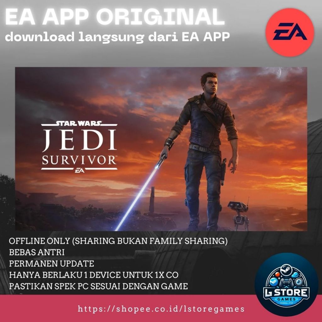 Jual Star Wars Jedi: Survivor PC Sharing Original Offline | Shopee ...