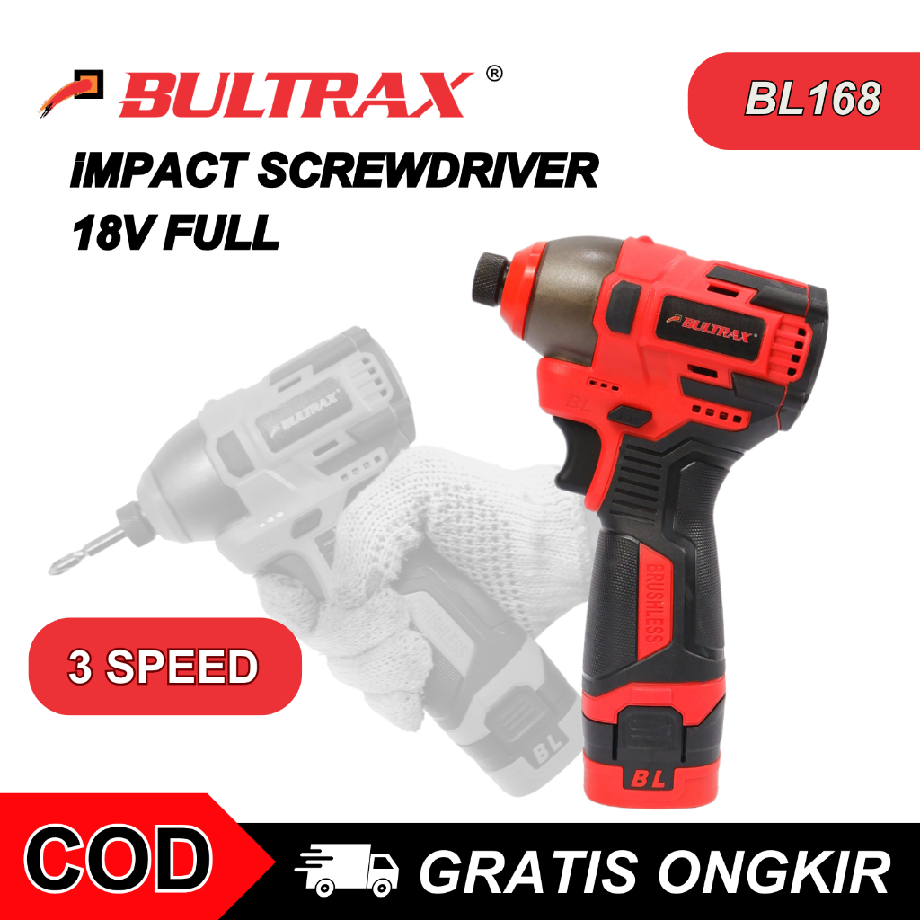 Jual BULTRAX Impact Screwdriver BRUSHLESS / Mesin Bor Pembuka Skrup ...
