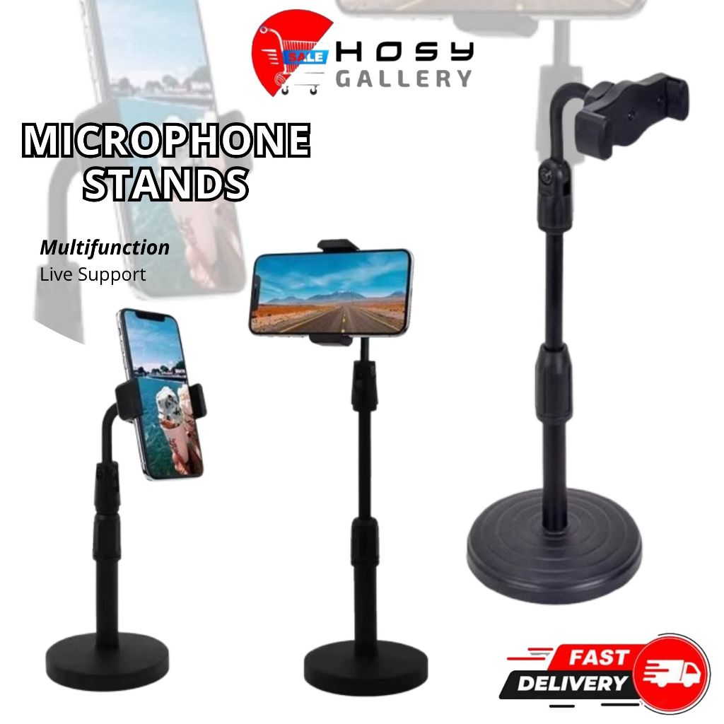 Jual MICROPHONE STANDS LIVE BRODCAST UNIVERSAL ALL TIPE HP FOR ZOOM ...