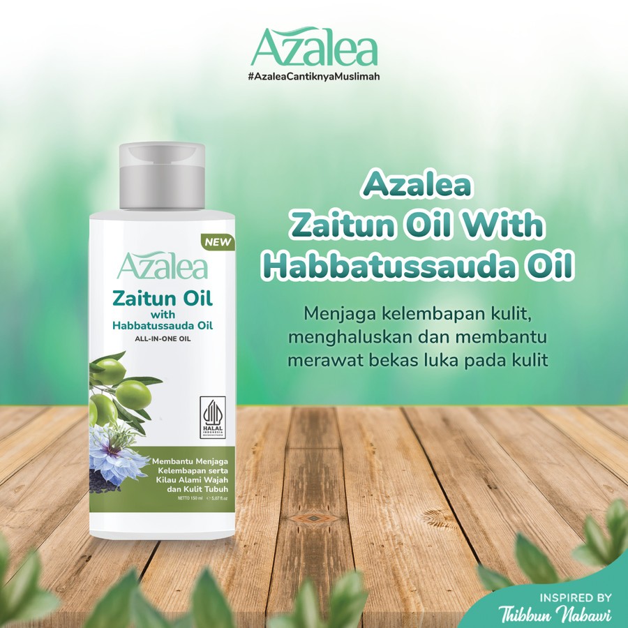 Jual Azalea Zaitun Oil with Habbatusauda Oil 150ml | Shopee Indonesia