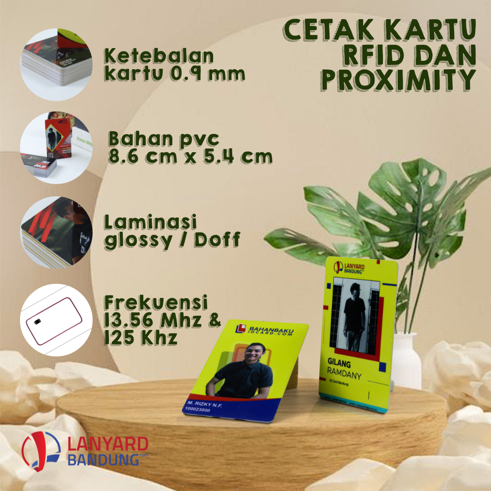 Jual Cetak kartu RFID card 13.56MHz / Kartu Absen PROXIMITY EM4100 ...