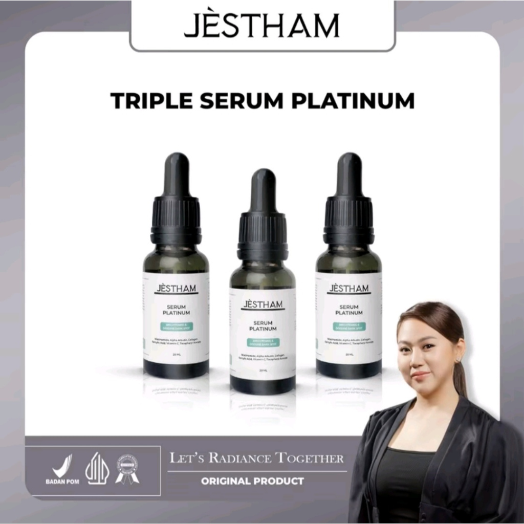 Jual Jestham Paket Triple Serum Platinum [Serum Ampuh untuk Flek Hitam ...