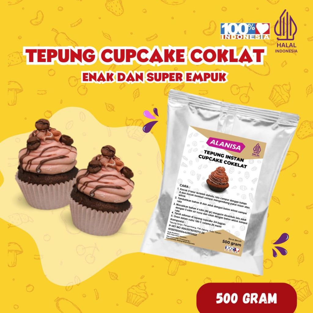 Jual TEPUNG INSTAN CHOCOLATE CUPCAKE 500GR | Shopee Indonesia