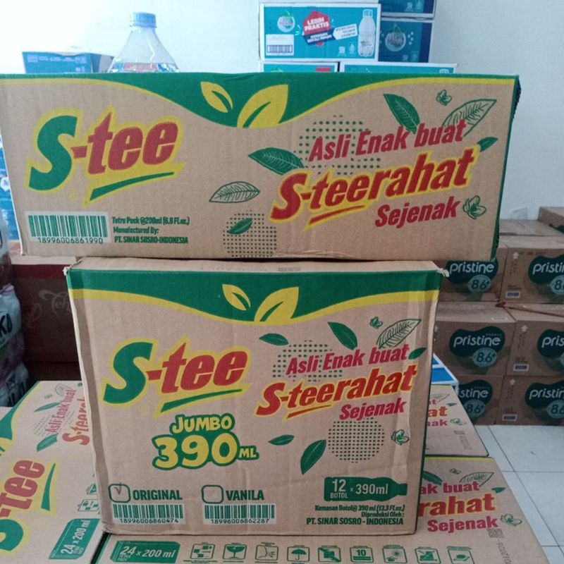 Jual STEE BOTOL 390 ML TEH KOTAK DUS / STEE KOTAK TEH 200 ML DUS ...