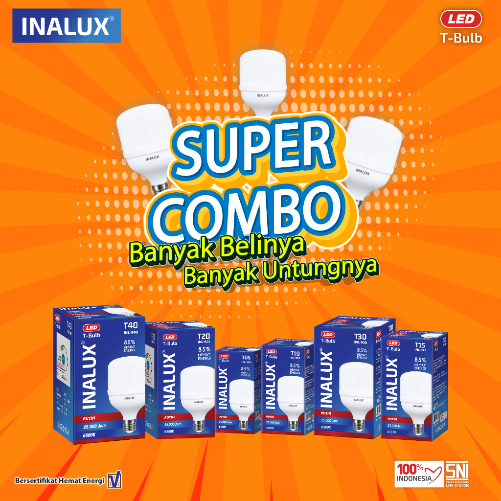 Jual EDISI CUCI GUDANG, Lampu Led INALUX, Sloveen Jumbo 40watt, Promo ...