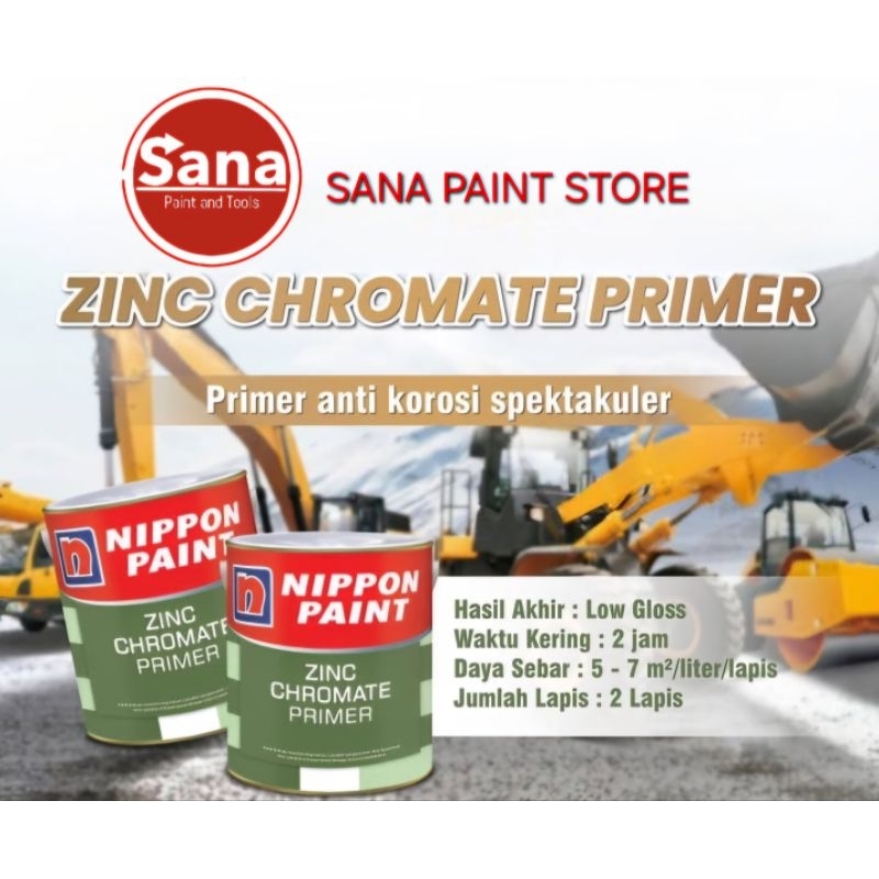 Jual CAT ZINC CHROMATE PRIMER 1 KG NIPPON PAINT | Shopee Indonesia
