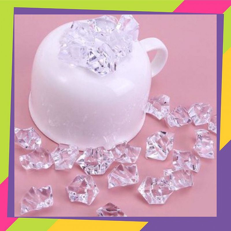 Jual Es Batu Palsu Bentuk Kerikil Artificial Ice Cube Mini Kristal ...