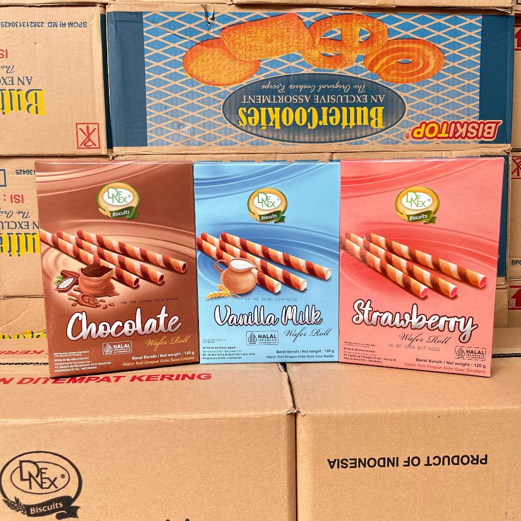 Jual denex kugi wafer roll 120 gram 1 dus isi 24 pcs | Shopee Indonesia