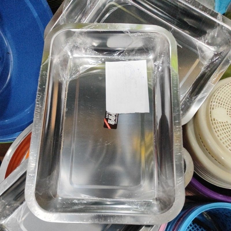 Jual Nampan stainless / baki stainless | Shopee Indonesia