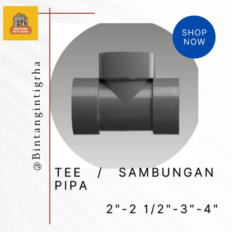 Jual TEE AW SAMBUNGAN PIPA | Shopee Indonesia