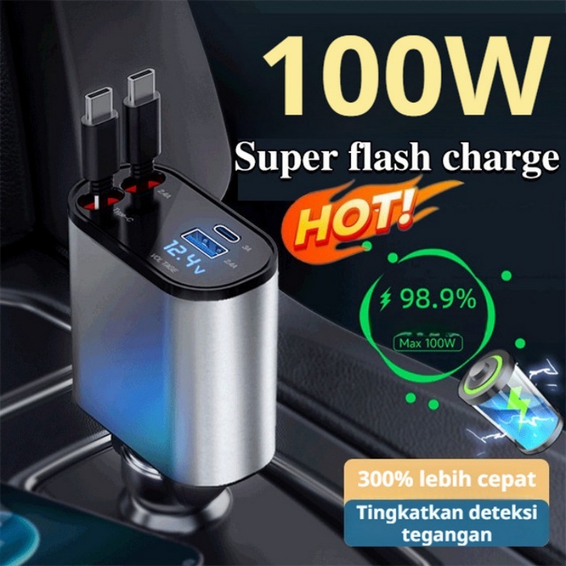 Jual Pengisi Daya Mobil Pengisian Cepat Super 120W Pelindung Cerdas ...