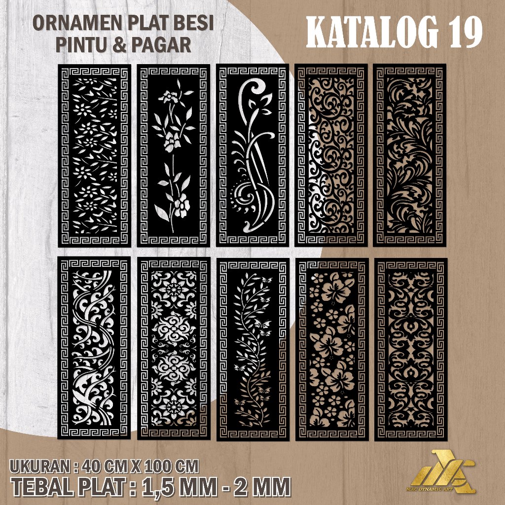 Jual Krawangan Plat Besi Pintu Dan Pagar - Ornamen Pintu Pagar Laser ...