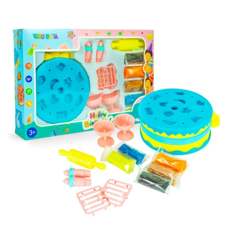 Jual Mainan edukasi anak lilin plastisin play fundoh set cetakan kue ...