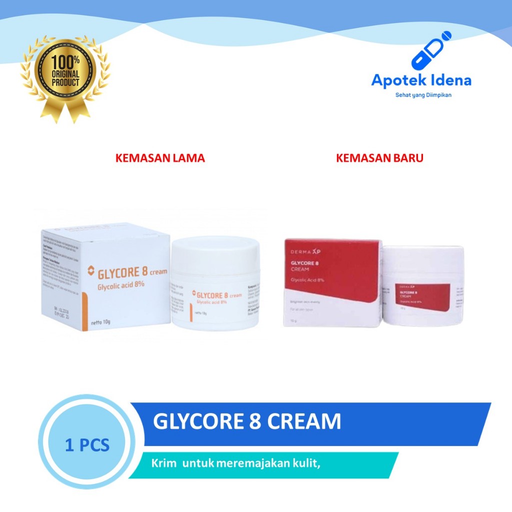 Jual Glycore 8 Cream glycolid acid 8% Hilangkan Bekas Jerawat ...