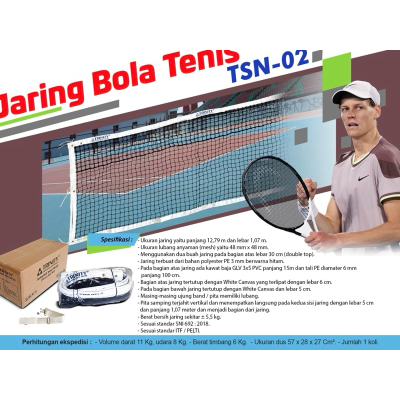 Jual Jaring net olahraga tenis lapangan D=2 mm dan D=3mm | Shopee Indonesia
