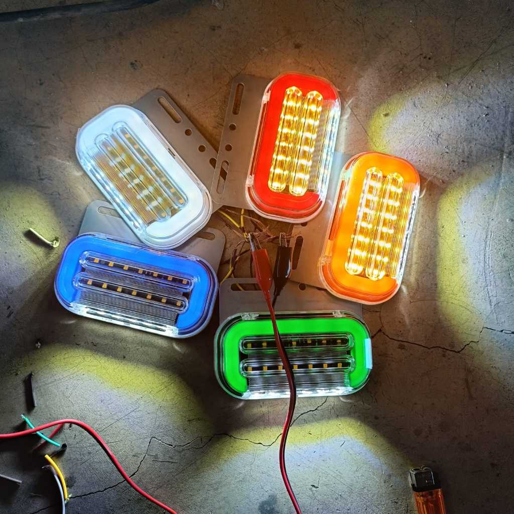 Jual Lampu LED samping truck 12-24 Volt kode N/ Lampu Sein Running Back ...