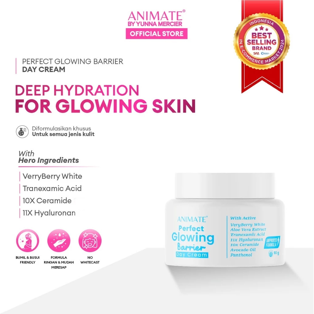 Jual Animate Perfect Glowing Barrier Day Cream 10 gr | Shopee Indonesia