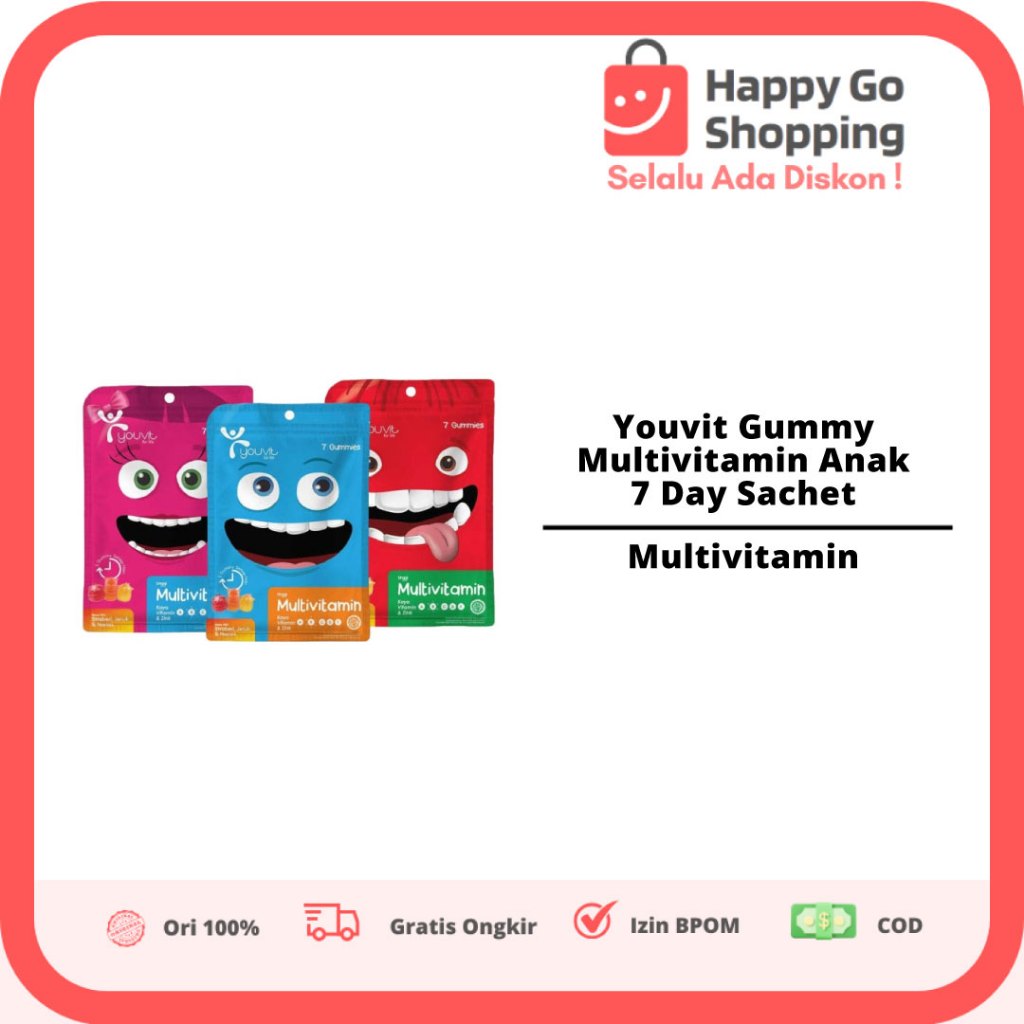 Jual Youvit Gummy Multivitamin Anak 7 Day Sachet | Shopee Indonesia