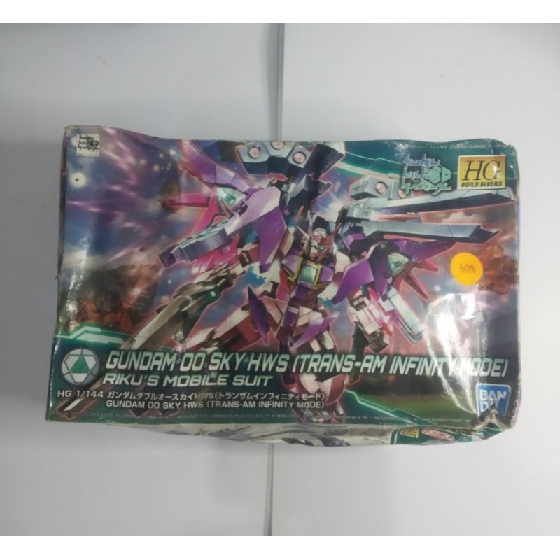 Jual Model Kit GUNPLA GUNDAM 00 SKY HWS (TRANS-AM INFINITY MODE) RIKU'S MOBILE SUIT HG 1/144 ...
