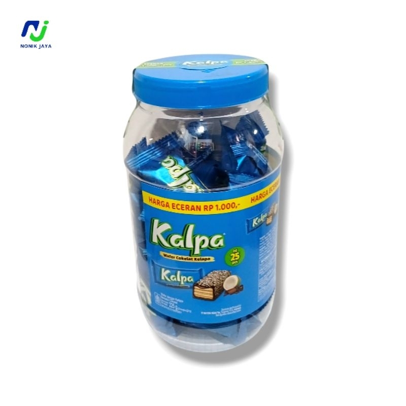 Jual Kalpa Wafer Cokelat Kelapa Toples Isi 25 Bungkus@9g | Shopee Indonesia