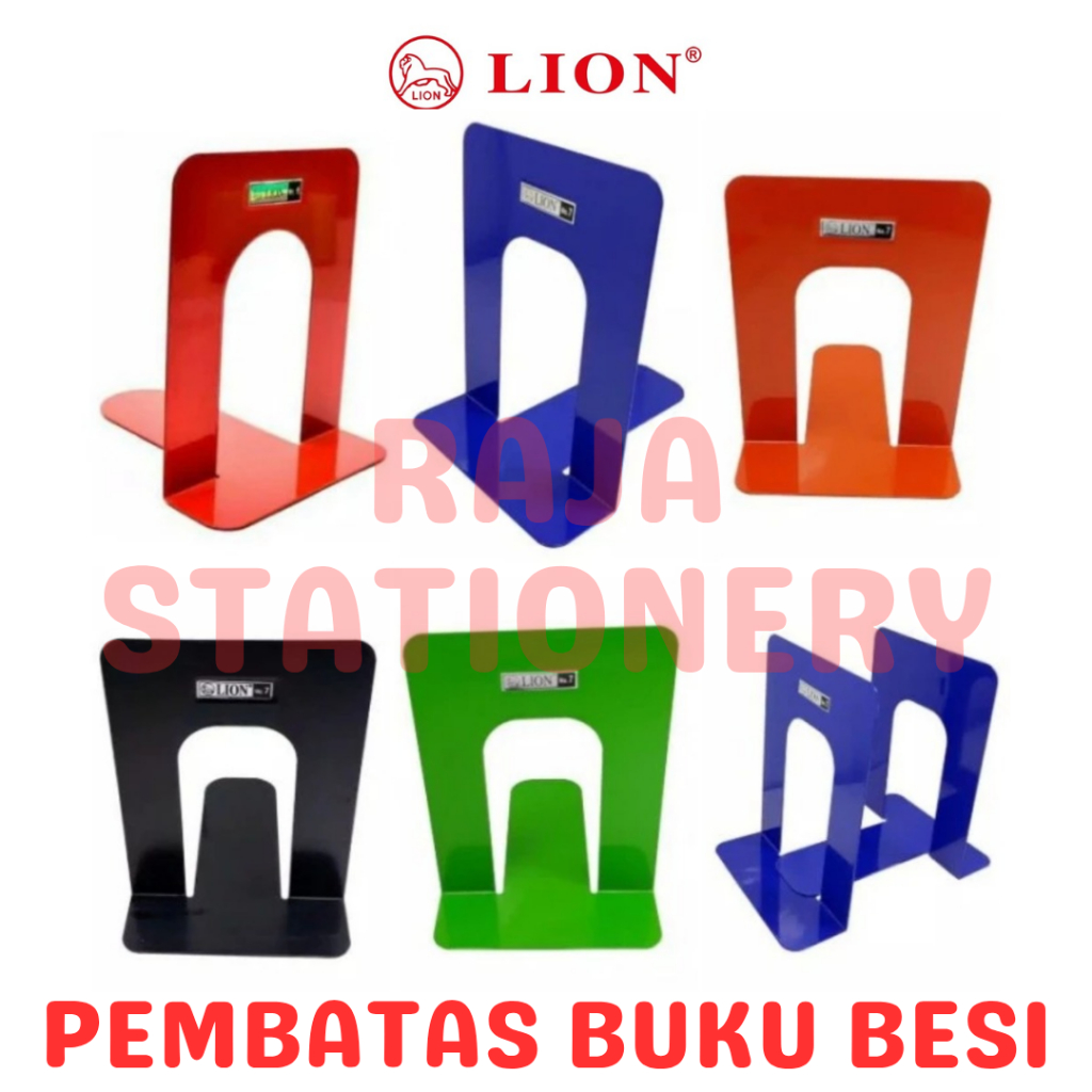 Jual Lion Book End BESI No.7 End Book / Penyangga Sandaran Penahan ...