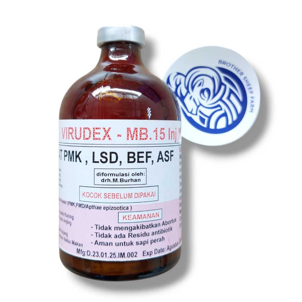 Jual Virudex MB 15 Inj Obat PMK LSD BEF ASF Pada Hewan Domba Kambing ...